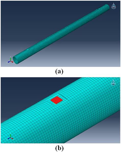 Geometry Of The Pipe Model In Abaqus A Copper Pipe And Pzt Download Scientific Diagram