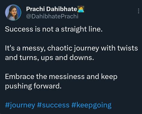 Prachi Dahibhate On Linkedin Success Is Not