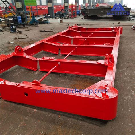 20ft Semi Automatic Container Lifting Beam Iso Container Lifting For Sale 20ft Container