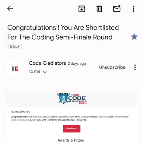 Ankita Sinha Ray On Linkedin Codegladiators2024