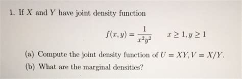 solved if x and y have joint density function f x y