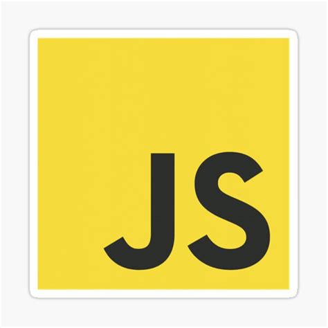Javascript Js Programming Language Logo Essential T Shirt Sticker For