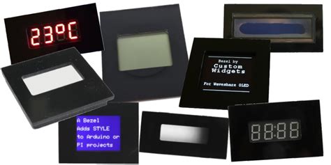 display bezels for arduino pi other electronic projects