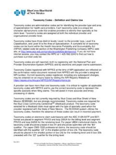 Taxonomy Codes Definition And Claims Use Taxonomy Codes Definition And Claims Use Pdf PDF PRO