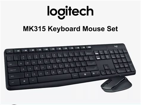 Logitech Wireless Silent Keyboard And Mouse Combo Mk315 Computers And Tech Parts And Accessories
