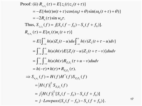 Ppt Lecture 16 Random Signals And Noise Iii Powerpoint Presentation