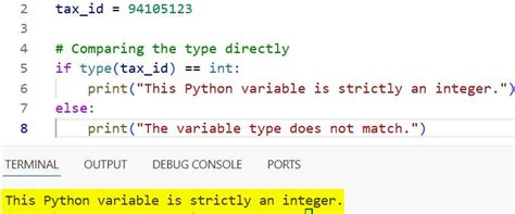 Verify If A Variable Is An Integer In Python