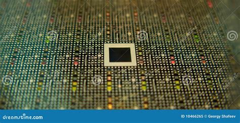 Microchip Stock Image Image Of Data Chip Processing 10466265