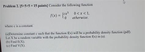 Solved Problem 2 55515 Points Consider The Following
