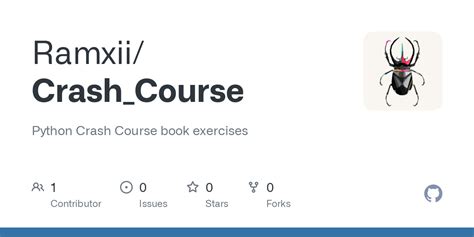 GitHub Ramxii Crash Course Python Crash Course Book Exercises