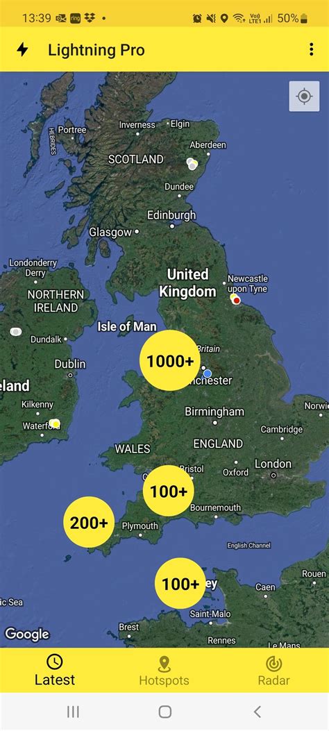 I Noticed This Lightning Activity Earlier Today Around 1130am At Which