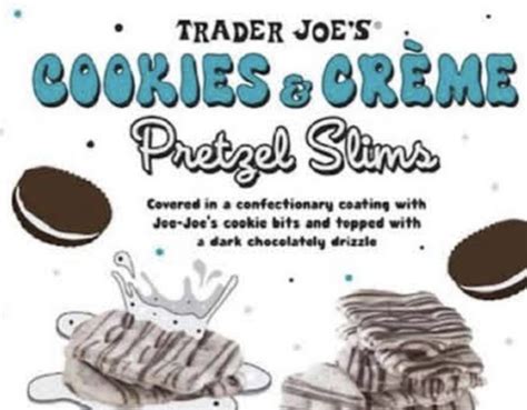 Trader Joes Cookies And Crème Pretzel Slims Reviews Trader Joes Reviews