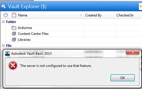 Autodesk Vault Basic Error Server Not Configured Techyv
