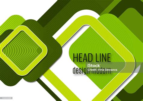 기하학적 인 다채로운 둥근 사각형입니다 기업 디자인에 대한 현대적인 추상적 인 배경 벡터 0명에 대한 스톡 벡터 아트 및 기타 이미지 Istock