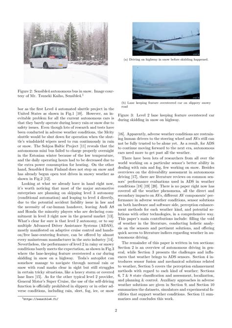 Autonomous Driving In Adverse Weather Conditions A Survey Deepai