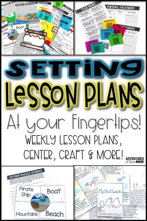 Setting Printables Print And Digital Lesson Plans Reading Motivation Reading Vocabulary