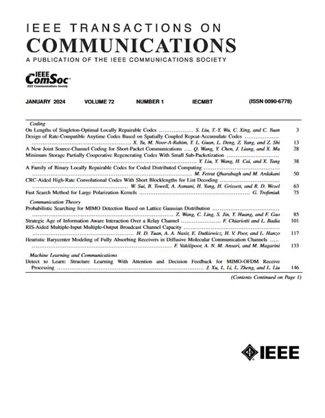 Ieee Transactions On Communications Book学术