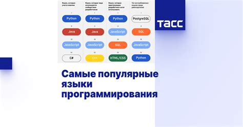 Самые популярные языки программирования