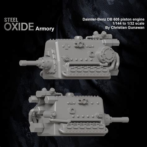🧸 Daimler Benz Db 605 Piston Engine・ Stl File For 3d Printing・cults 🧸 Daimler Benz Db 605 Piston Engine・ Stl File For 3d Printing・cults