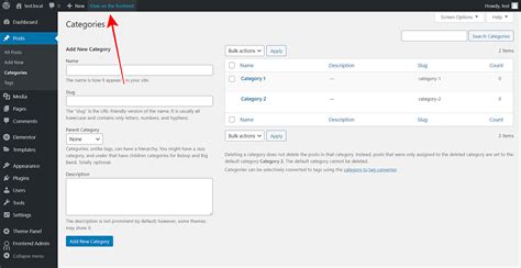 Wordpress Manage Post Categories And Tags On The Frontend Wp