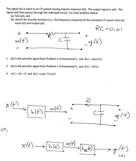 Solved The Signal X T Is Input To An LTI System Having Chegg