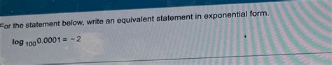 solved for the statement below write an equivalent
