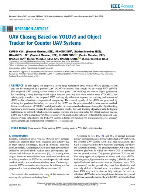 uav chasing based on yolov3 and object tracker for counter uav systems
