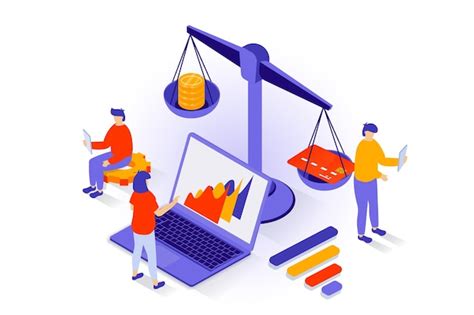 Premium Vector Business And Marketing Concept In 3d Isometric Design