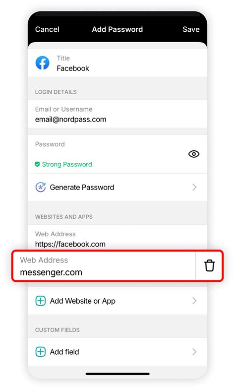 Add Multiple Urls To Password Items Nordpass