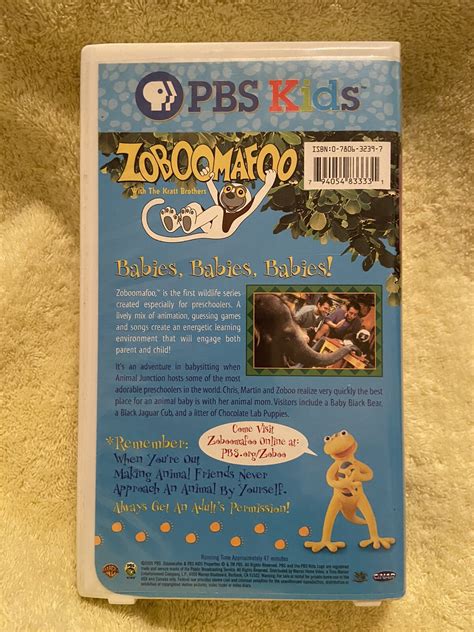 Zoboomafoo Zoboos Little Pals Vhs 2000 Bullet Style Clam Shell