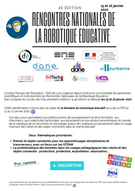 4e édition Des Rencontres Nationales De La Robotique Educative Genially