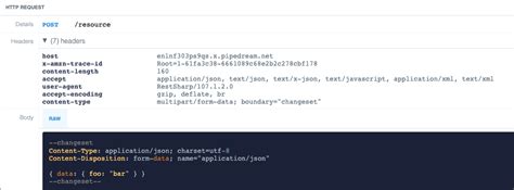 Cannot Set Content Type To Multipart Mixed Boundary Changeset Issue