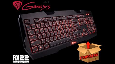 Natec GENESIS RX22 BACKLIT KEYBOARD UNBOXING [GREEK] - YouTube