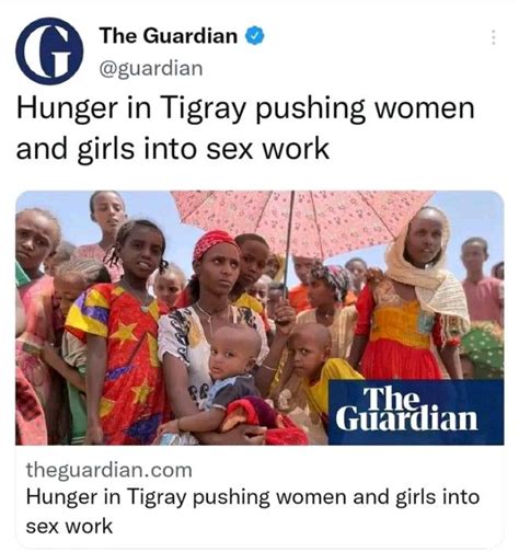 Berhan Solomon On Linkedin Hanger In Tigray Pushing Women And Girls In To Sex Work