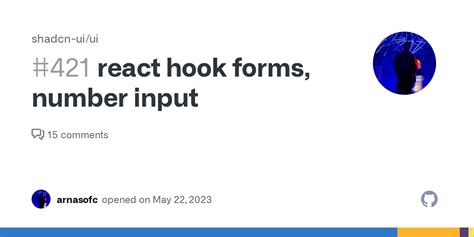 React Hook Forms Number Input Issue Shadcn Ui Ui Github