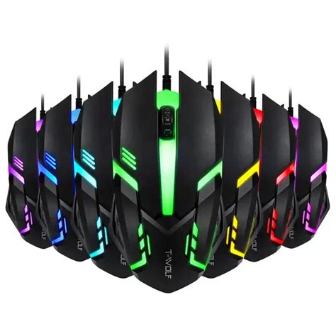 Twolf Tf230 Computer Gaming Usb Backlit Led Wired Gaming Keyboard And Mouse Combo Vibe Gaming