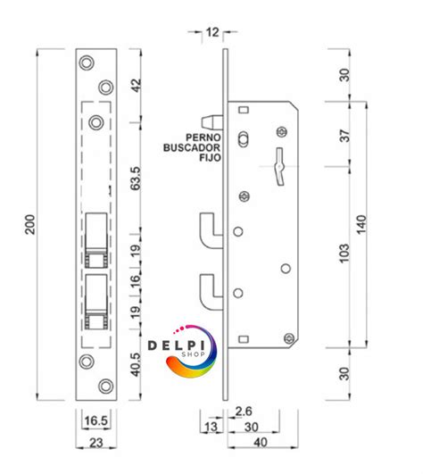 Cerradura Para Porton Corredizo Rejas 2 Unidades Exterior Reforzada Ca