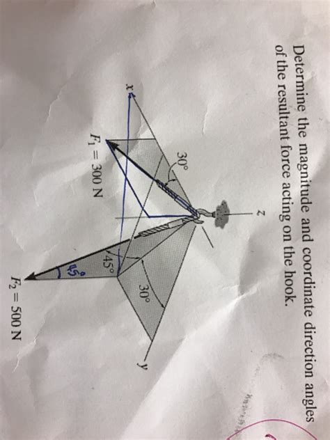 Solved Determine The Magnitude And Coordinate Direction