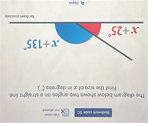 solved calculator bookwork code 5c not allowed the diagram below