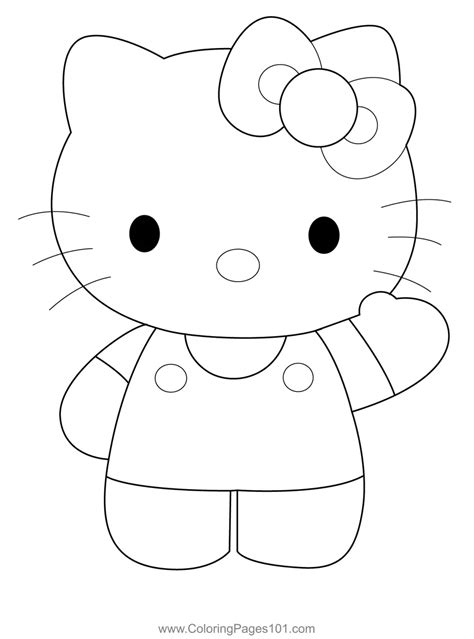Hello Kitty Outline Printable