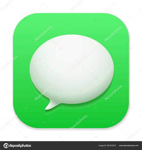 New Macos Big Sur Messages App Icon Isolated Vector Stock Vector Image By ©ufukaydin 387322976