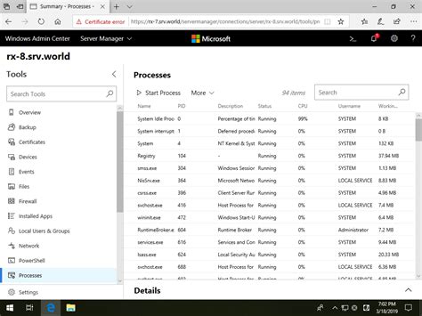 Windows Server 2019 Windows Admin Center Overview Of Items2