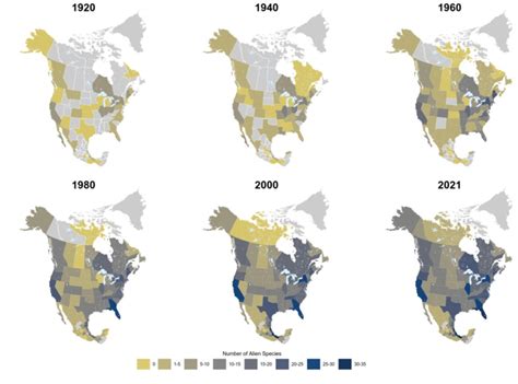 Spatio Temporal Dynamics Of Earthworm Alien Species Richness Across North Download Scientific