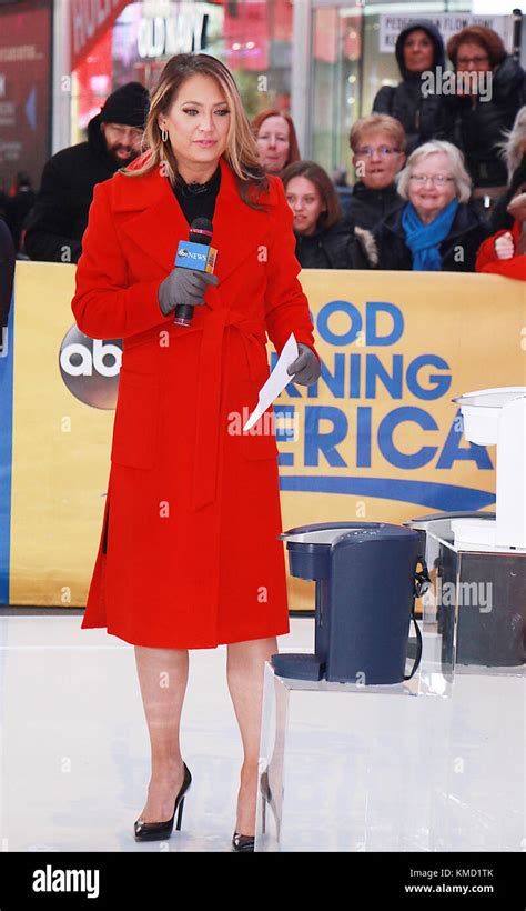 New York Ny Usa 6th Dec 2017 Ginger Zee Weather Person At Good Morning America Promoting