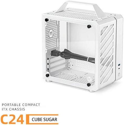 Mechanic Master C Small Cube Sugar Mini ITX Chassis Alumium Steel Temered Glass ITX
