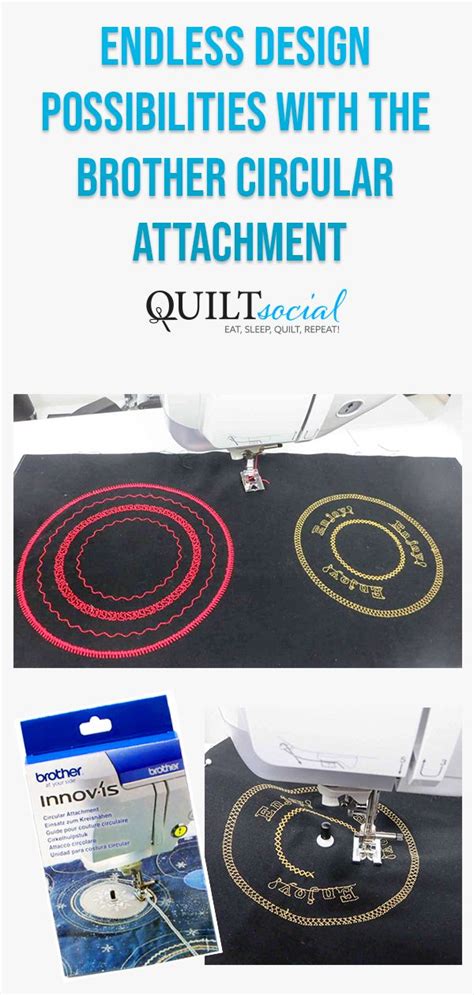 Endless Design Possibilities With The Brother Circular Attachment