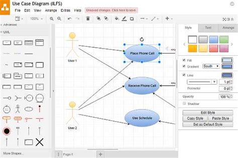 Creating Use Case Diagrams With Draw Io Online