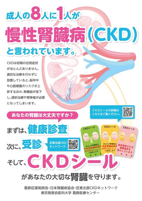 CKDシールがあなたの大切な腎臓を守ります 区東北部CKDネットワーク