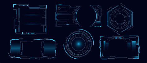 Set Of Futuristic Hi Tech Hud Interface 1214757 Vector Art At Vecteezy