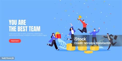 돈 연단에 서있는 사람들은 처음 3 위를 차지하고 트로피 컵으로 공중으로 뛰어 오릅니다 1위에 대한 스톡 벡터 아트 및 기타